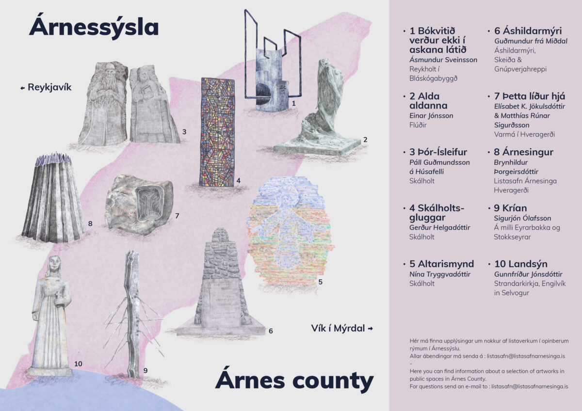 LÁ ART MUSEUM Map game - Listasafn Árnesinga - Hveragerði, Iceland